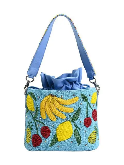 Yumi Kim Tropical Tango Beaded Bucket Bag - Gold