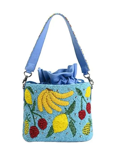 Yumi Kim Tropical Tango Beaded Bucket Bag - Gold