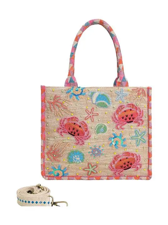 Yumi Kim Seashell Beaded Beach Tote - Multicolor
