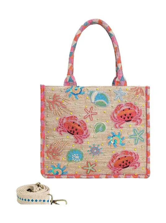 Yumi Kim Seashell Beaded Beach Tote - Multicolor