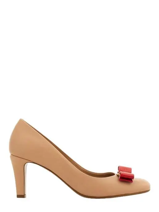 FERRAGAMO Vara Bow Pump - Red