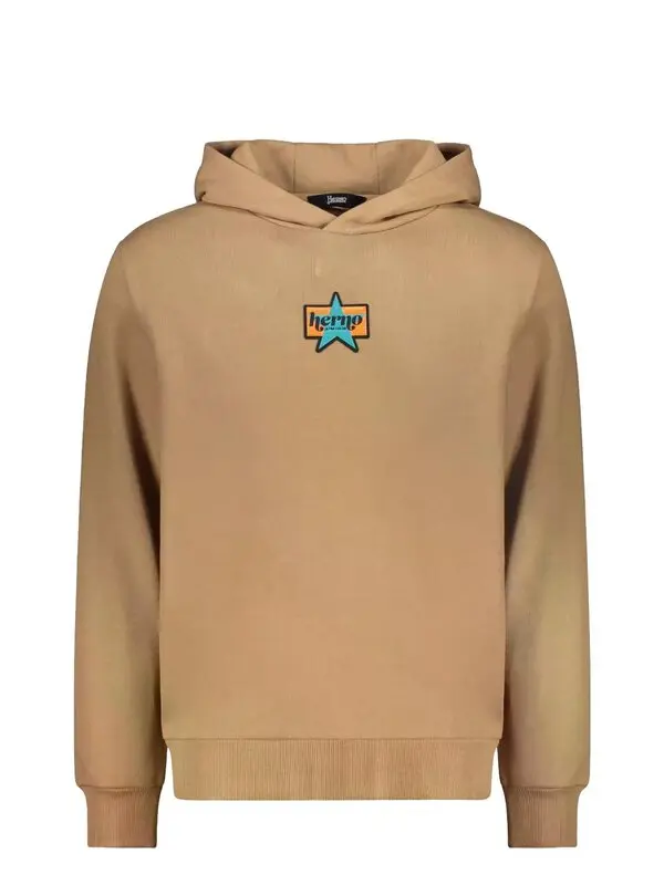 Herno Logo-patch Hoodie - Neutrals