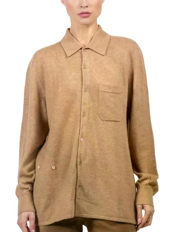 CISSA Cashmere-blend Shirt - Brown