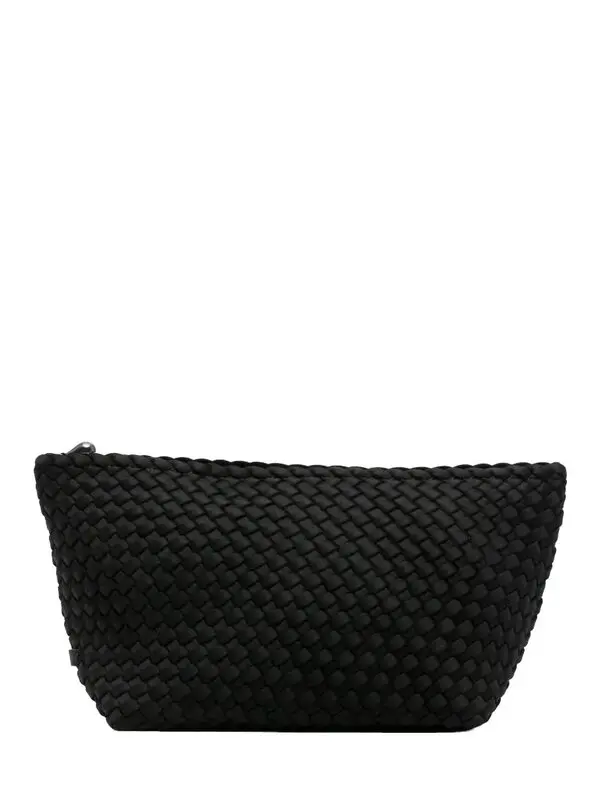 NAGHEDI Woven Makeup Bag - Black