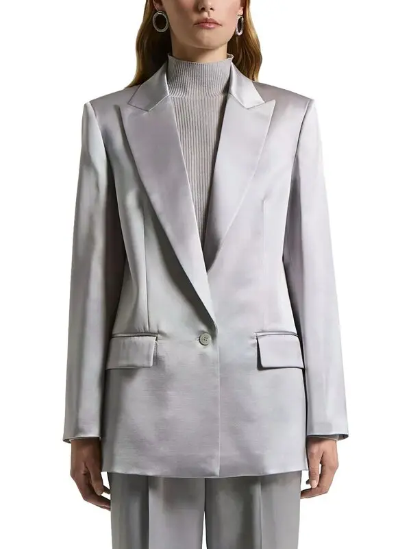 Peserico Flap-pockets Blazer - Grey