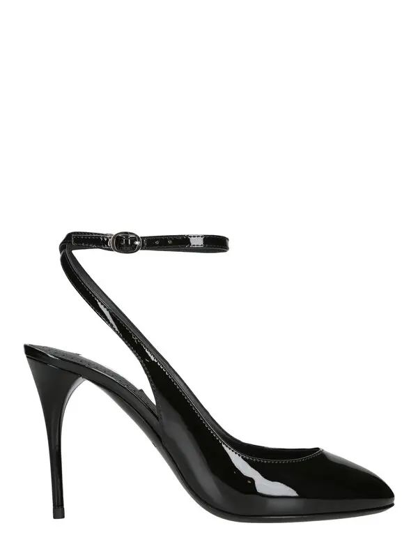 Alaïa Patent Leather Slingback Pumps - Black