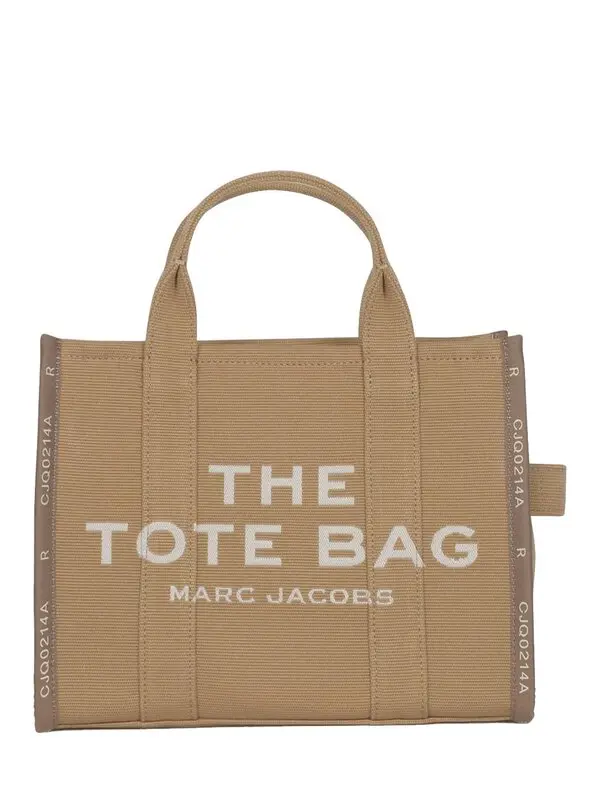 Marc Jacobs Tote Bag In Canvas With Embroidered Logo - Brown