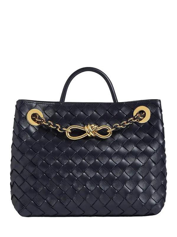 Bottega Veneta Small Andiamo Chain Top Handle Bag - Nocturnal