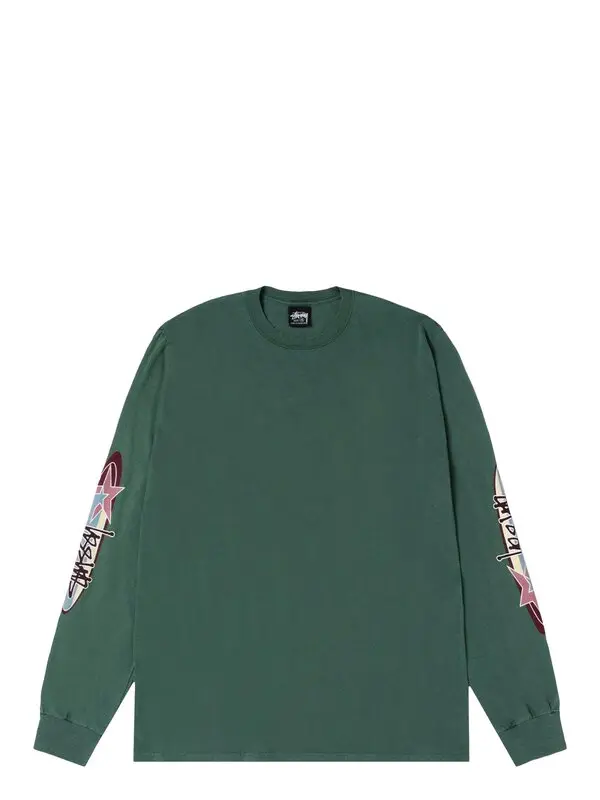 StÜssy Two Star Long-sleeve Tee - Green