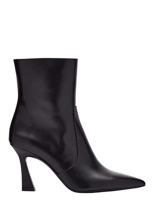 STUART WEITZMAN 85mm Vinnie Leather Booties - Black