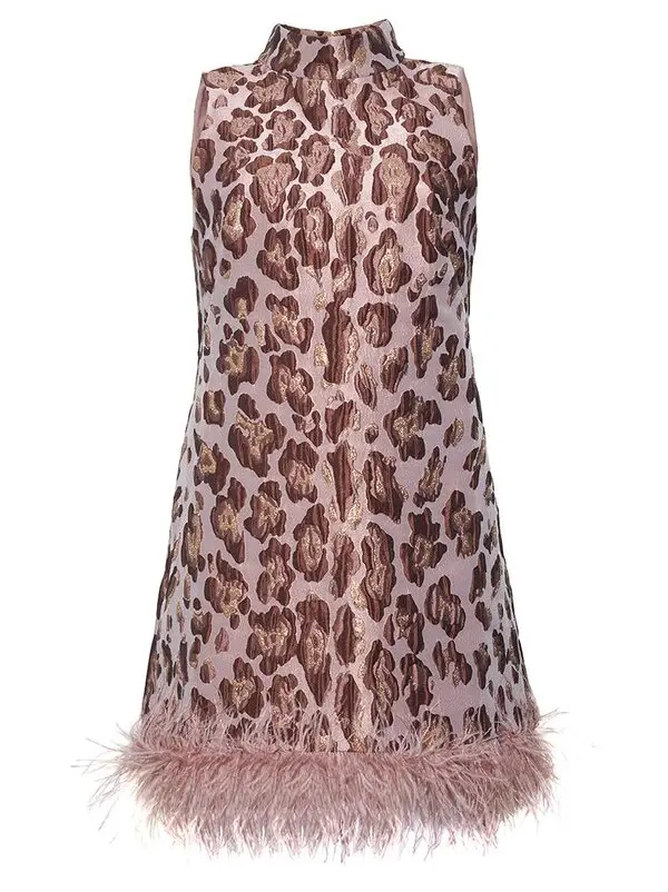 Cara Cara Tay Sleeveless Dress - Painted Animal Blush Metallic Ja