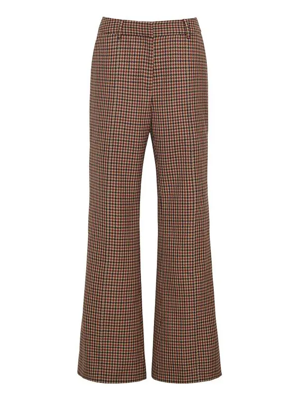 Cara Cara Christina Houndstooth Full Length Pant - Dante Plaid
