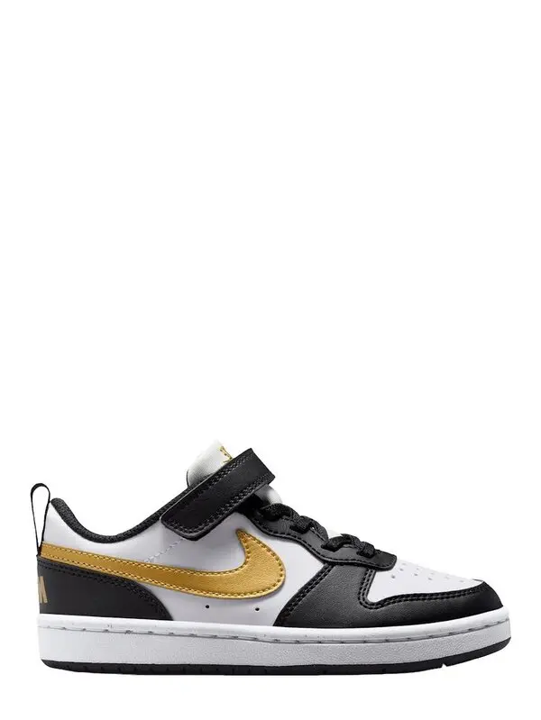 Nike Court Borough Low Recraft Metallic Gold Sneakers - Black/white