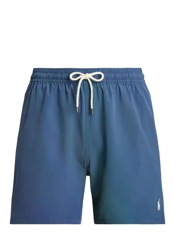 Polo Ralph Lauren Traveler Elasticated-drawstring Swim Shorts - Blue
