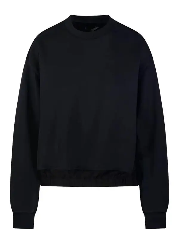 RE CODE Open-back Crew-neck Sweater - Black