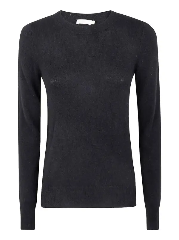 ABSOLUT CASHMERE Crew-neck Cashmere Sweater - Black