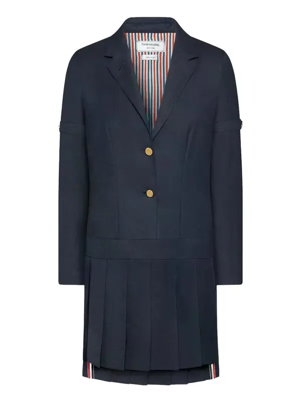 Thom Browne Super 120's Twill Mini Dress - Blue