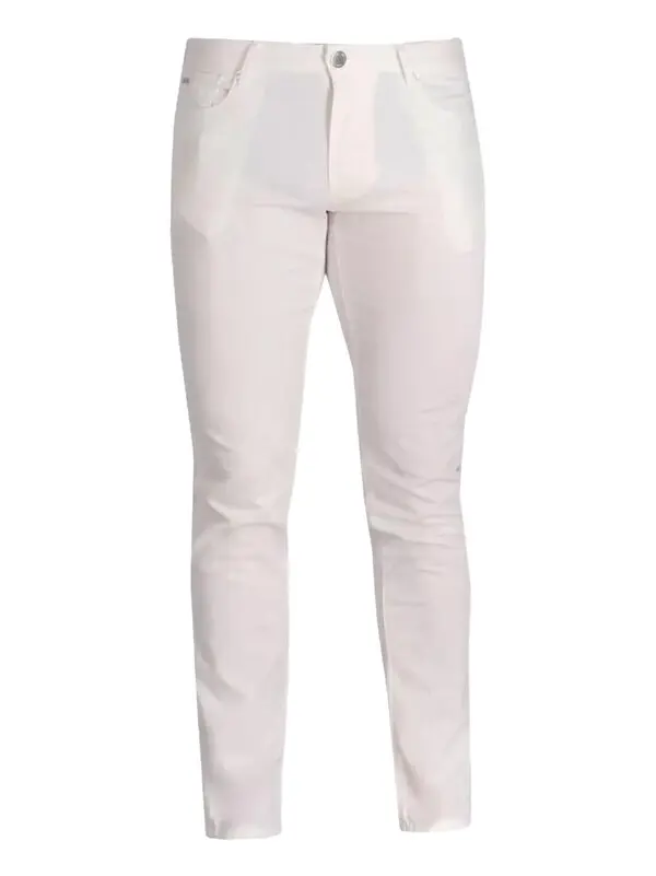 Emporio Armani J06 Cotton Trousers - White