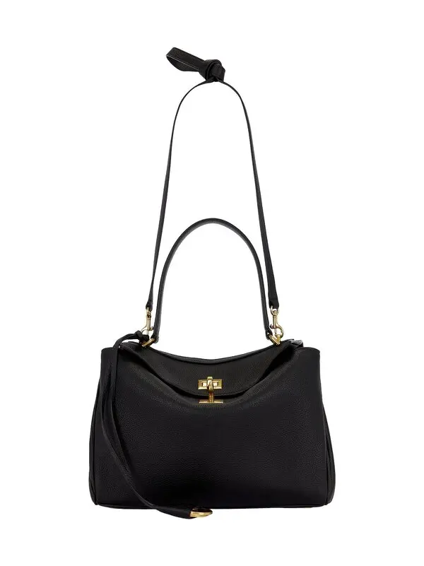 Balenciaga Rodeo Small Grained Leather Top Handle Bag - Black