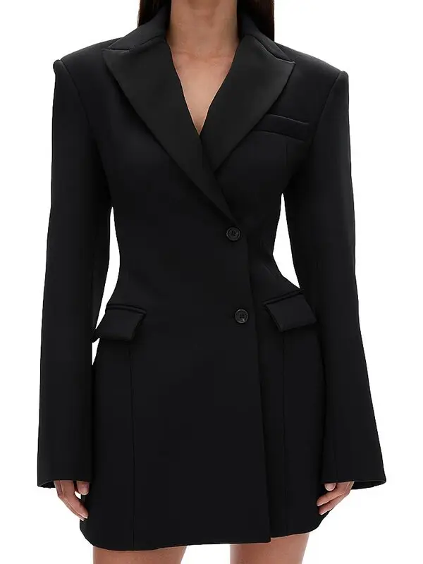Rachel Gilbert Sergio Blazer Mini Dress - Black