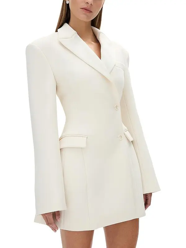 Rachel Gilbert Sergio Blazer Mini Dress - Ivory