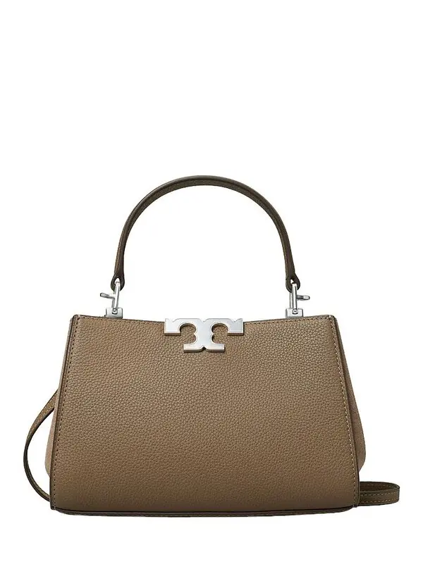 Tory Burch Mini Eleanor Leather Satchel - Wild Mushroom/gold