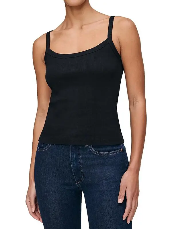 DL1961 Ribbed Tank Top - Black