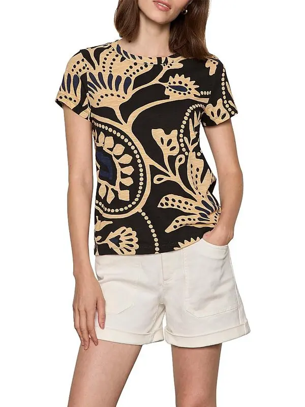 Sanctuary Organic Cotton Blend Printed T-shirt - Mega Shape
