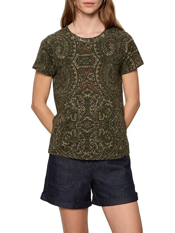 Sanctuary Organic Cotton Blend Printed T-shirt - Midnight