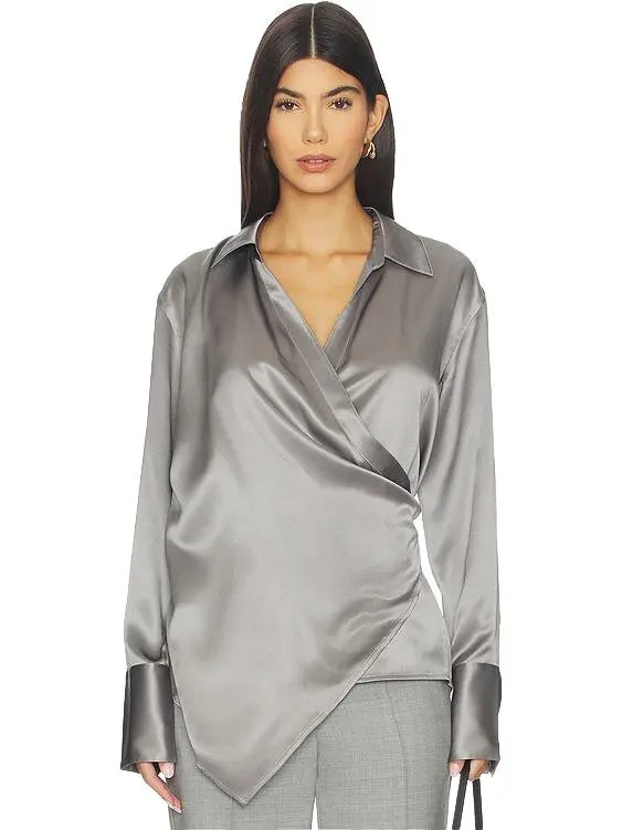 Helmut Lang Wrap Relax Shirt - Steel