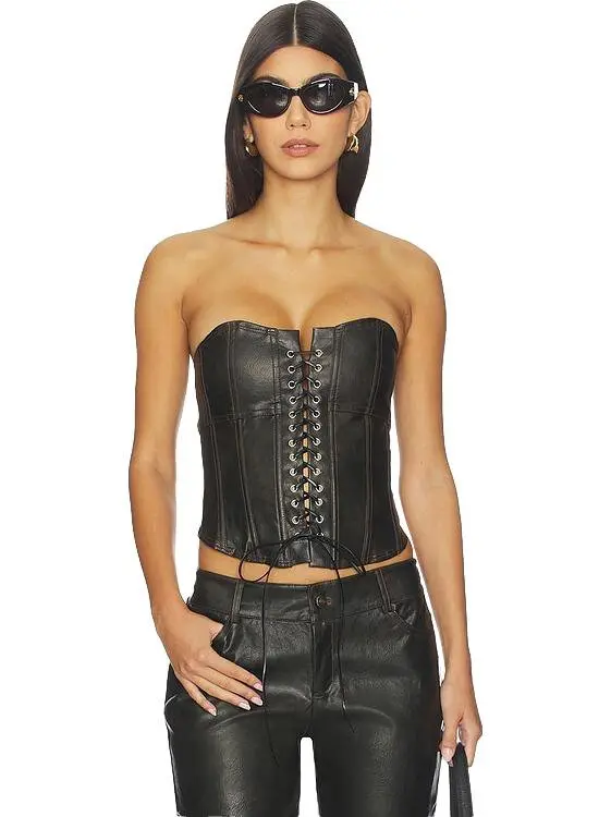 OW Sable Corset Top - Black
