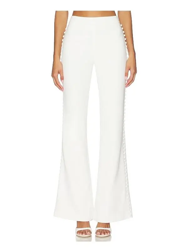 SANS FAFF Marais Button Trousers - White