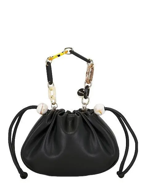 OLGA BERG Mavis Top Handle Bag - Black