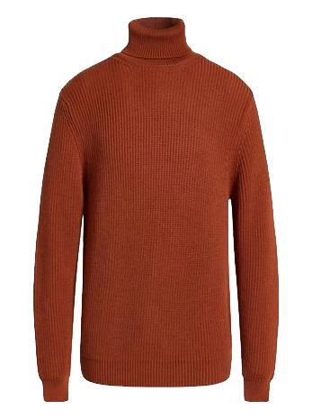 Woolrich Merino Wool Turtleneck Sweater - Brick