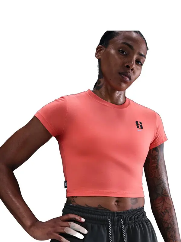 Nike Sabrina Short-sleeve Cropped T-shirt - Orange
