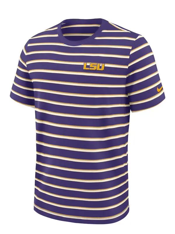 Nike Lsu Athletic Prep Legacy Summit Stripe College T-shirt - Purple
