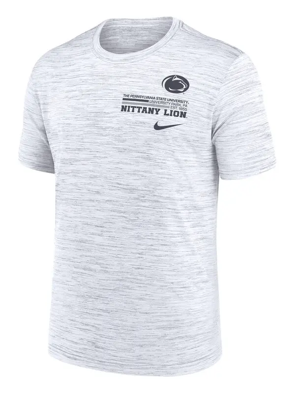 Nike Penn State Campus Chest Stack Velocity Dri-fit College T-shirt - White