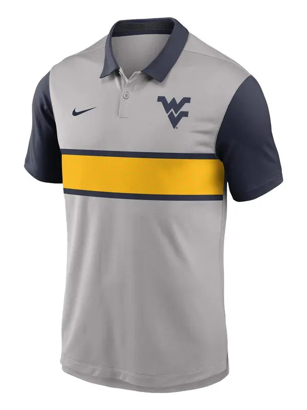Nike West Virginia Vapor Dri-fit College Polo - Grey
