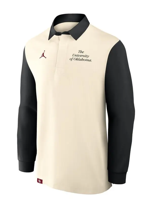 JORDAN Oklahoma Rugby Long-sleeve Top - Brown