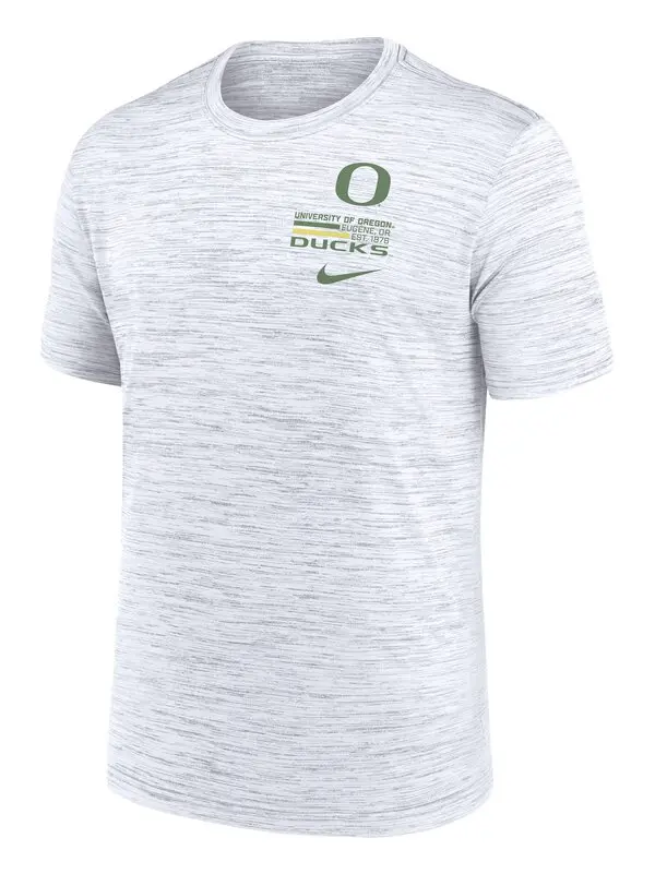 Nike Oregon Campus Chest Stack Velocity Dri-fit College T-shirt - White