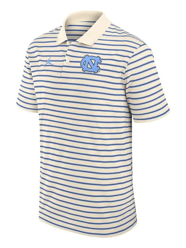 JORDAN North Carolina Striped Brand Dri-fit College Polo - Brown