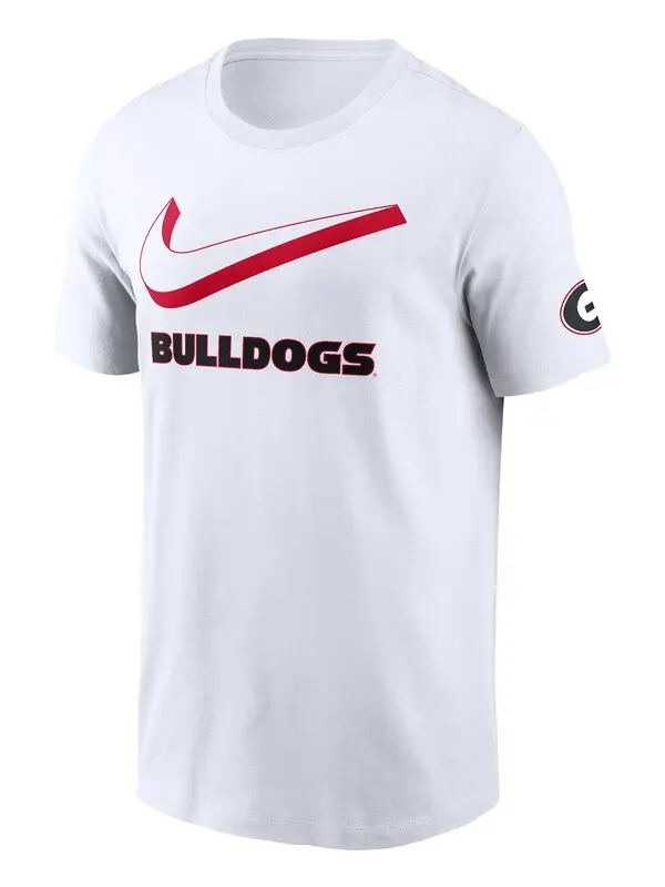 Nike Georgia Primetime Campus 2-hit Swoosh College T-shirt - White