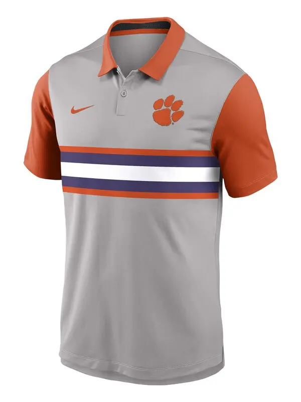 Nike Clemson Vapor Dri-fit College Polo - Grey