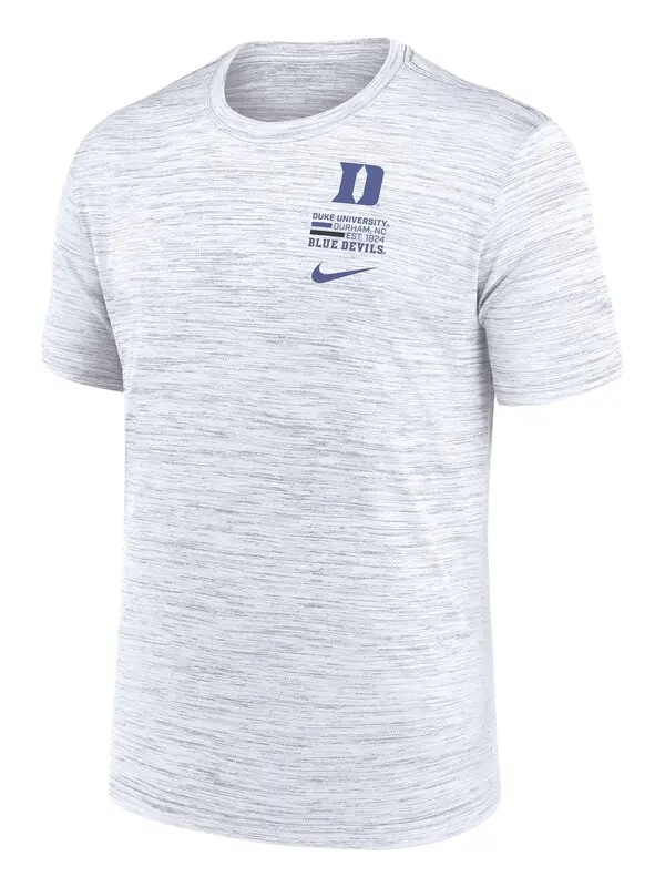 Nike Duke Campus Chest Stack Velocity Dri-fit College T-shirt - White