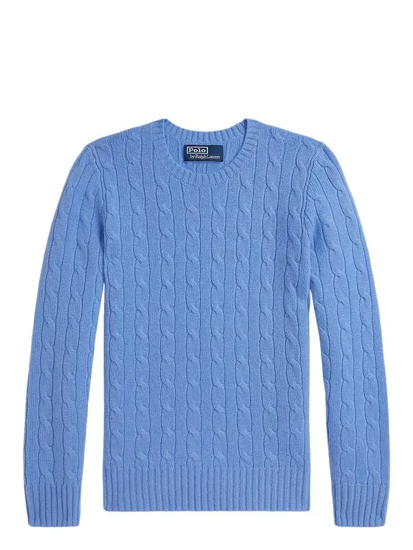 Ralph Lauren Cable-knit Cashmere Sweater - New Litchfield Blue
