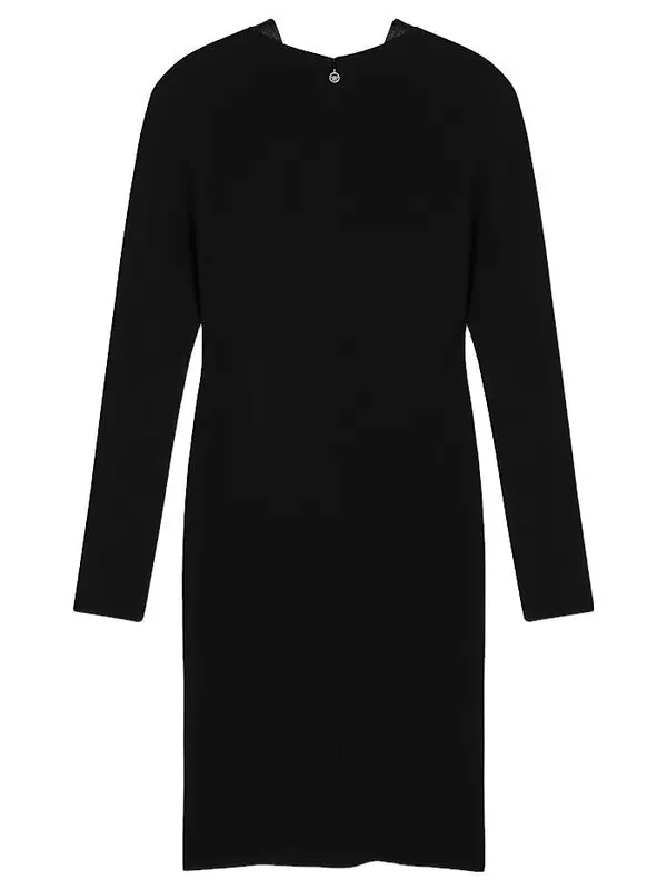 Versace Stretch Crepe Midi Dress - Black
