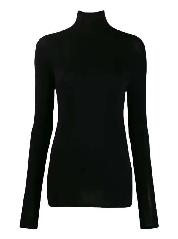Majestic Filatures Turtleneck Top - Noir
