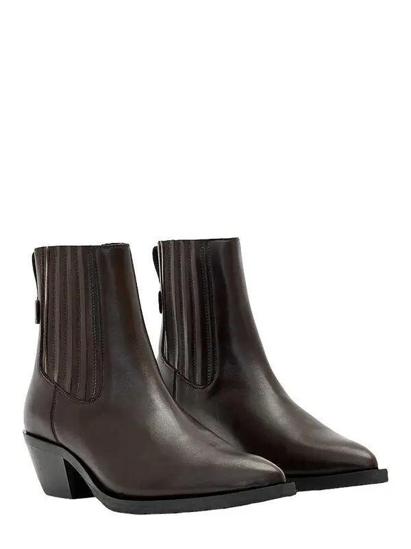 ALLSAINTS Marcie Leather Chelsea Boots - Brown