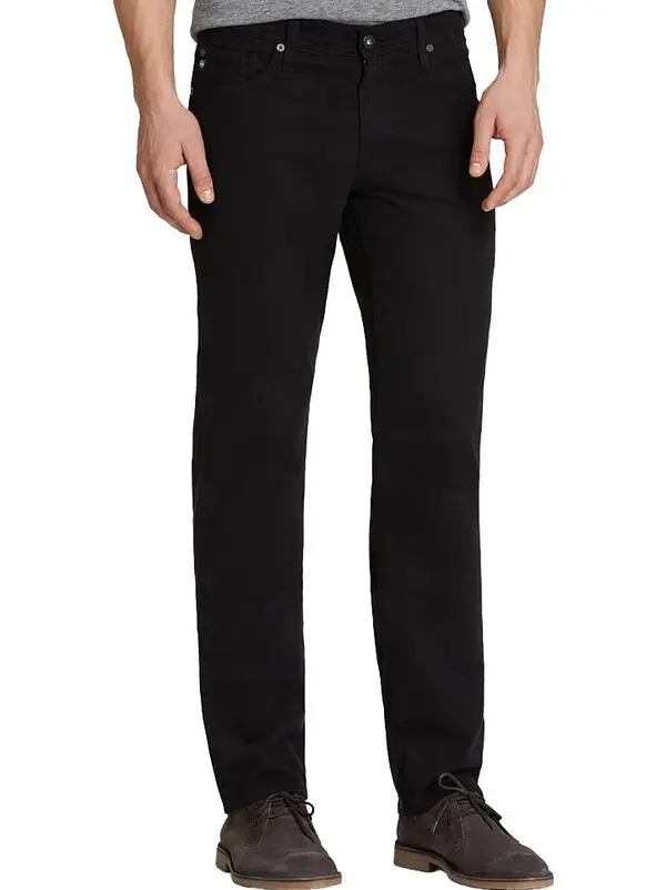 Ag Graduate Straight Fit Twill Pants - Super Black