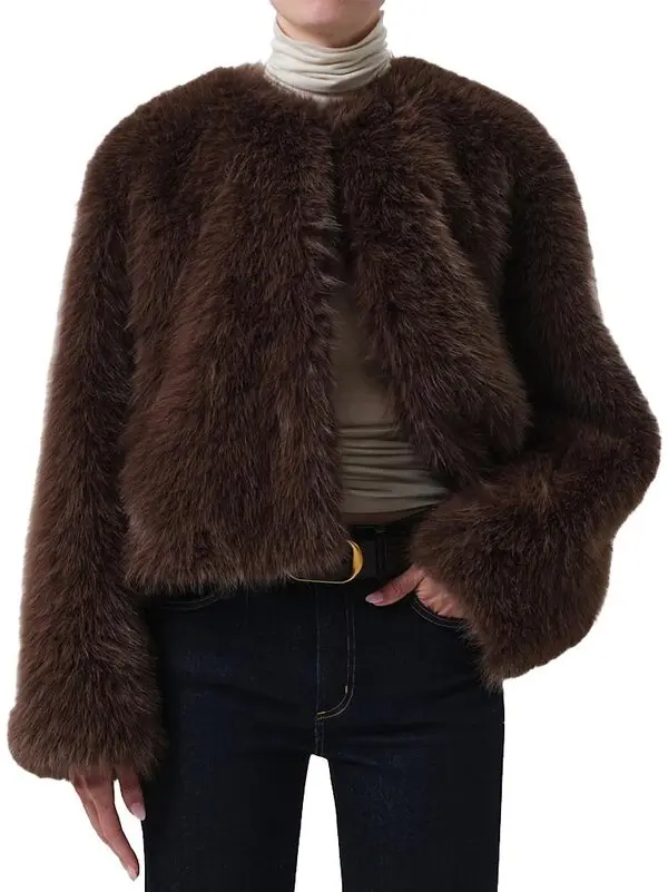 Citizens Of Humanity Esme Faux Fur Jacket - Honey